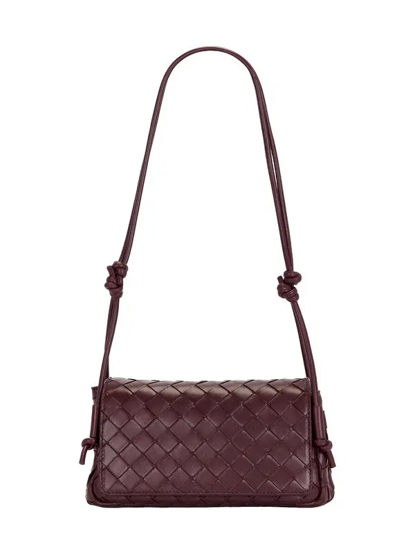 Bottega Veneta Notturno Bag - Deep Mahogany & Gold