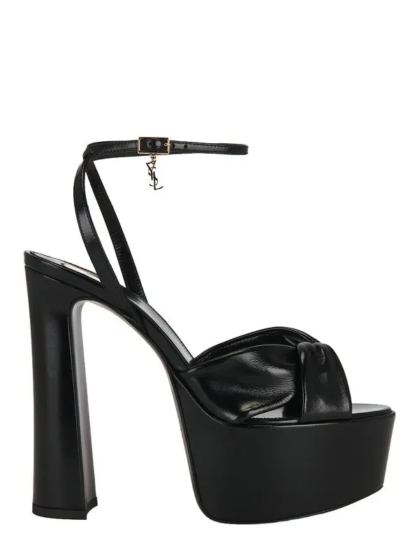 Saint Laurent Franciane Platform Sandal - Nero