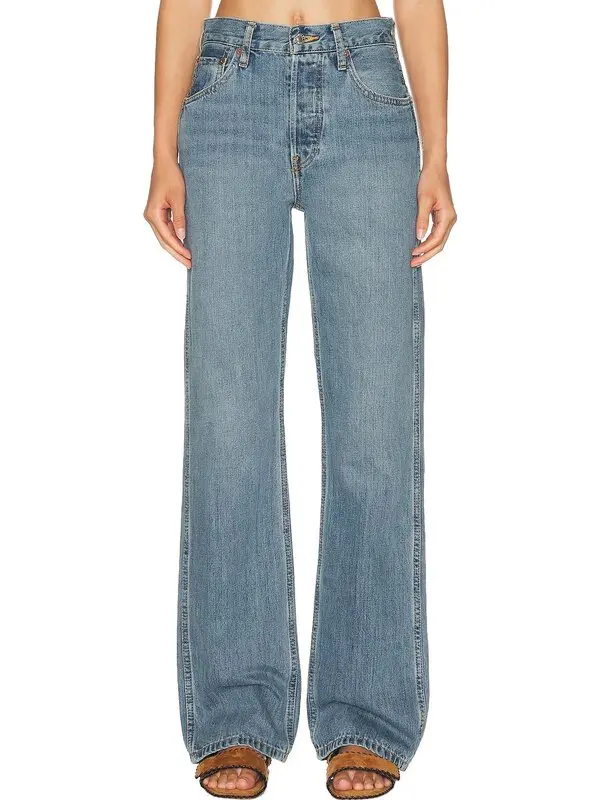 RE/DONE 90s High Rise Loose Jean - Cambria Blue
