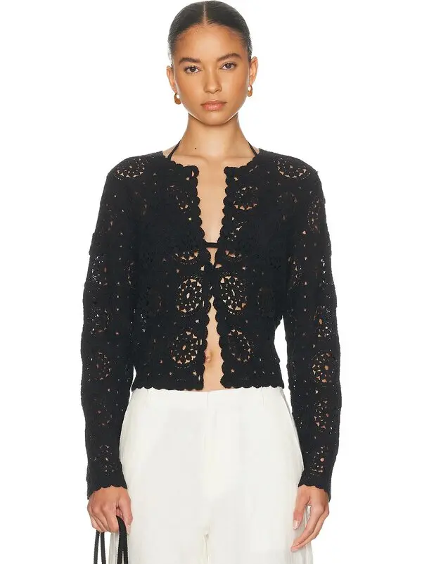 FRAME The Crochet Cardi - Black