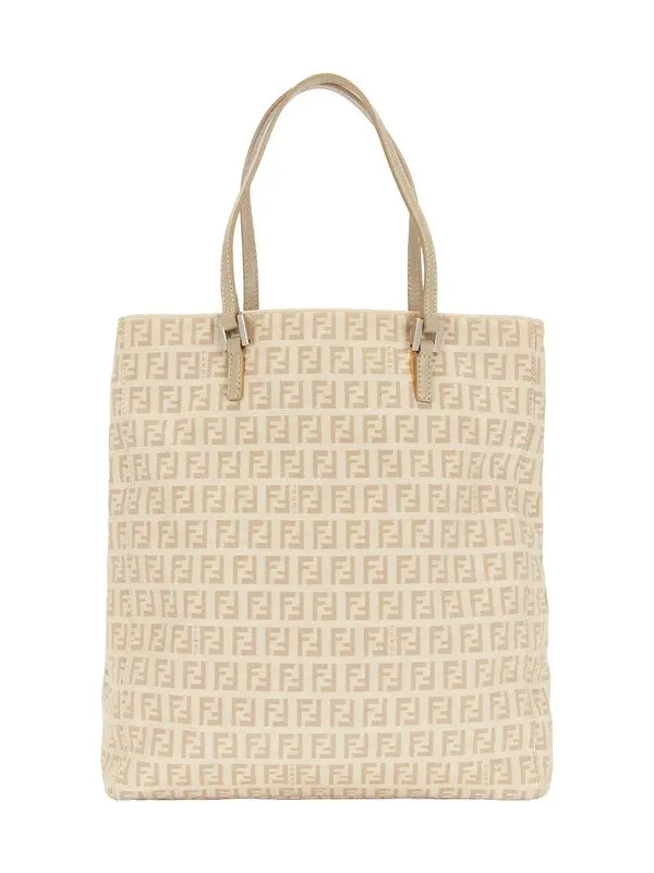 Fendi Zucchino Tote Bag - Beige