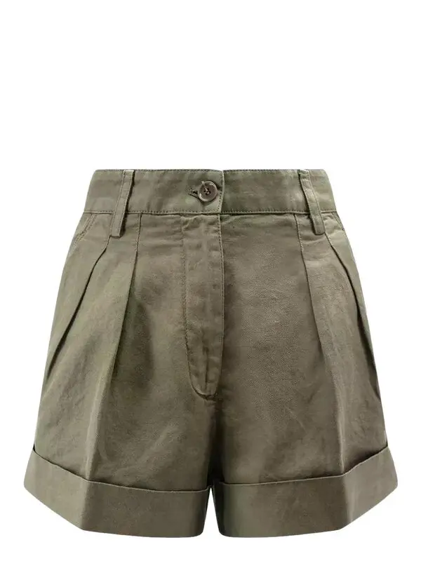Aspesi Pleated Shorts - Green