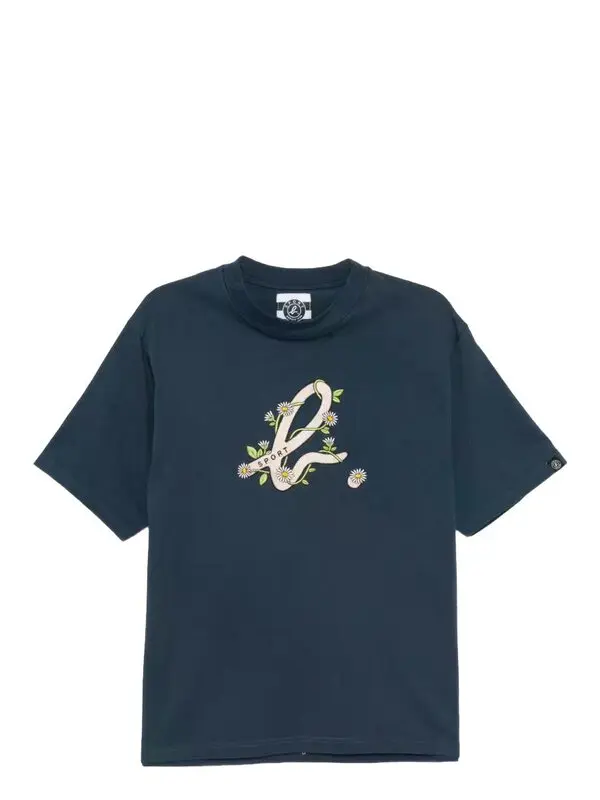 AGNES B. Climbing Flower T-shirt - Neutrals