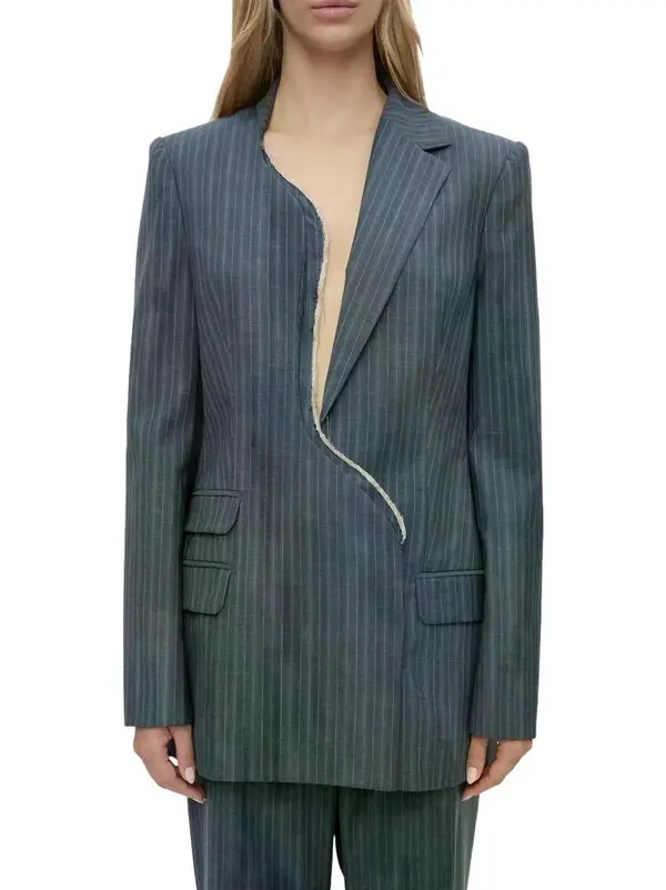 Christopher Esber Redux Pinstripe Trousers - Blue