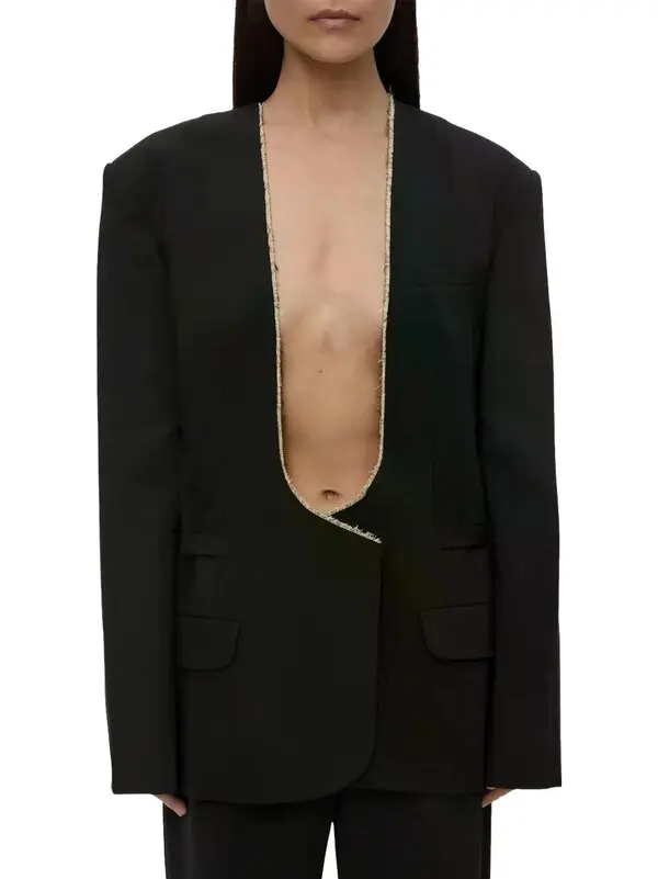 Christopher Esber Retract Shawl Blazer - Black