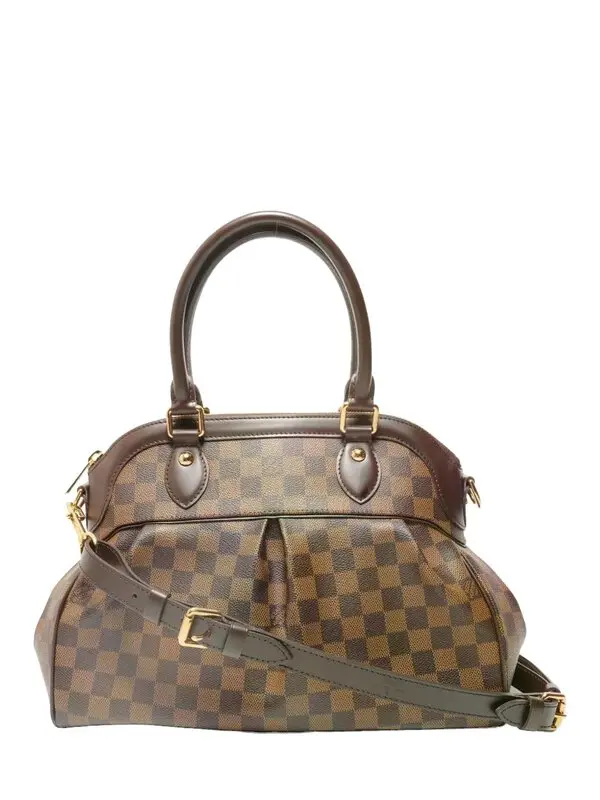 LOUIS VUITTON 2011 Damier Trevi Tote Bag - Brown