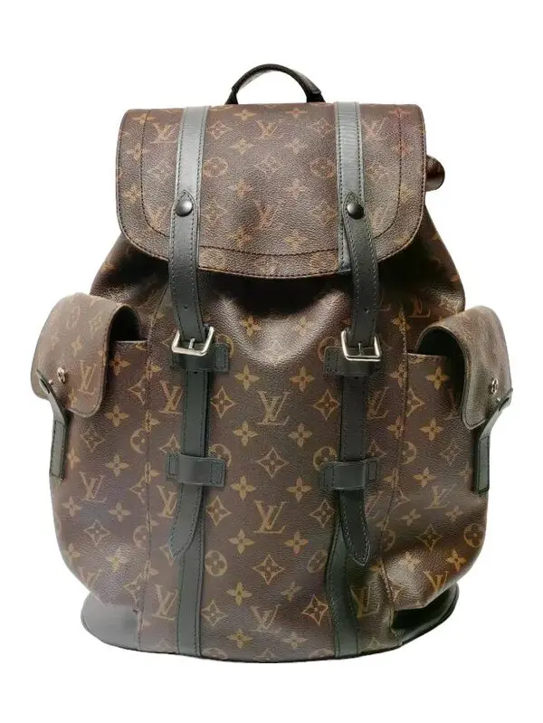 LOUIS VUITTON 2017 Mm Macassar Christopher Backpack - Brown