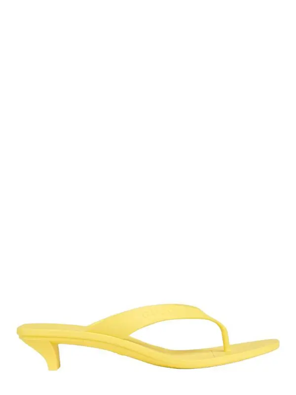 Gucci Vittoria Rubber Thong - Yellow