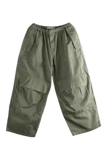 Alexander Wang Articulated Pockets Mid-rise Cargo Pant - Washed Army Green
