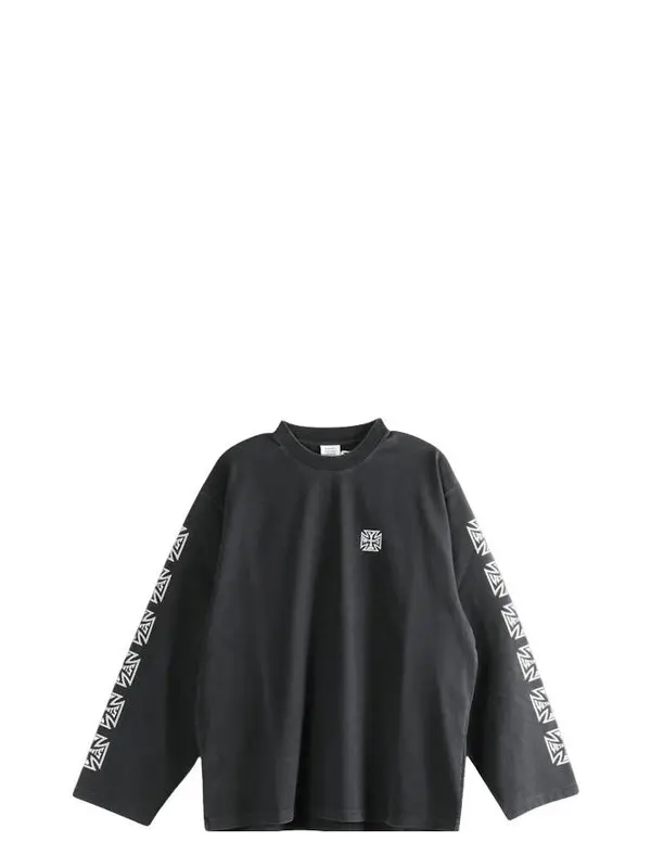 Vetements Biker Cross Sleeves Longsleeve Sweatpants - Black
