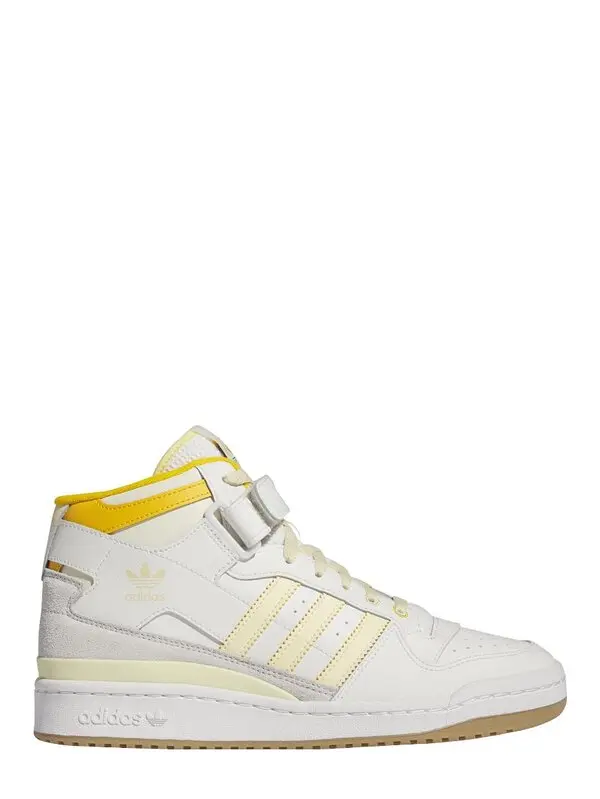 Adidas Forum Mid Sneakers - Cloud White/easy Yellow/crew Yellow