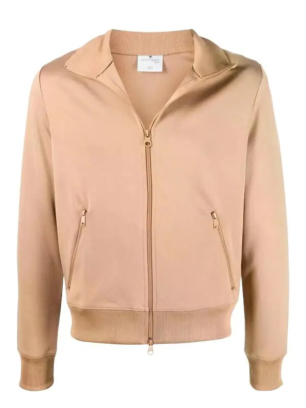 COURREGES Logo-patch Bomber Jacket - Brown