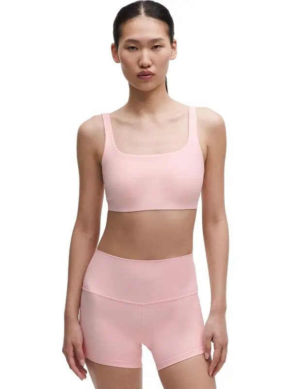 Lululemon Flexyflex Squareneck Yoga Bra - Pink Pearl