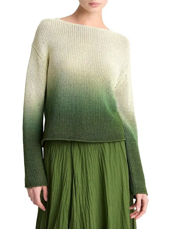 Vince Boat Neck Sweater - Sea Dew Combo