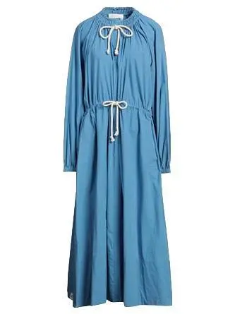 JIL SANDER Maxi Cotton Dress - Blue