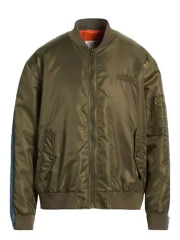 MAISON MARGIELA Military Two-tone Bomber Jacket - Green