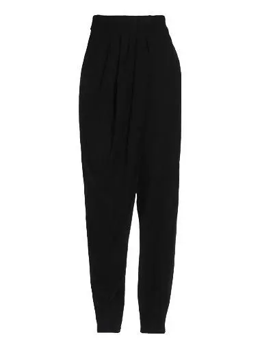 Emporio Armani Virgin Wool Straight Leg Pants - Black