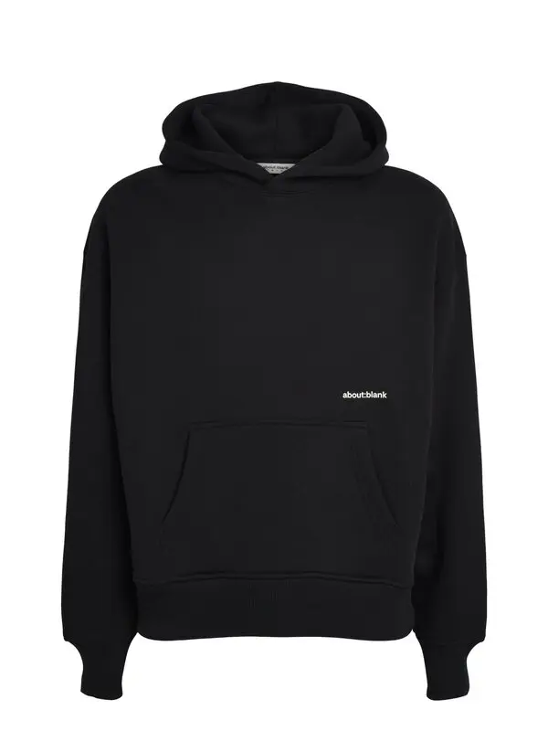 ABOUT:BLANK Cotton Loopback Hoodie - Black