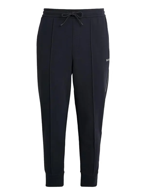 BOSS Cotton-blend Pintuck Sweatpants - Blue