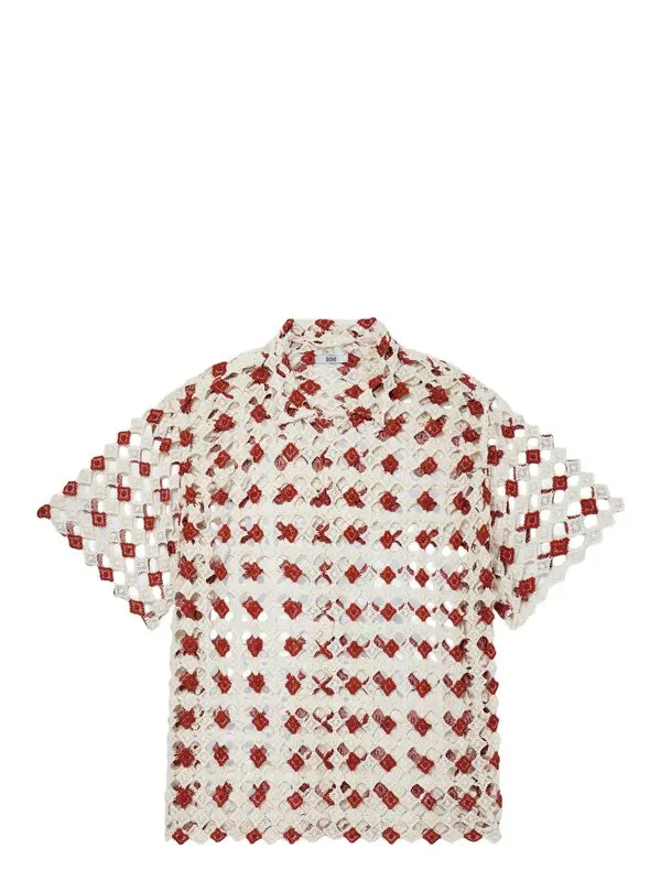BODE Cotton-lace Shirt - Red