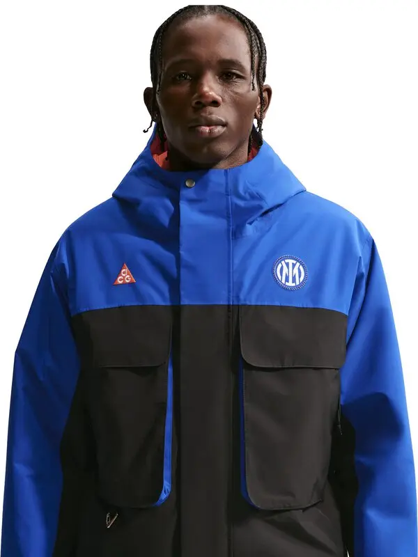 Nike Inter Milan Primaloftâ® "skull Peak" Se Storm-fit Soccer Jacket - Blue