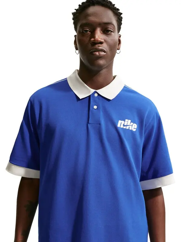 Nike Sportswear Club Oversized Short-sleeve Polo - Blue