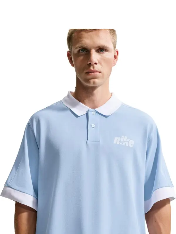 Nike Sportswear Club Oversized Short-sleeve Polo - Blue