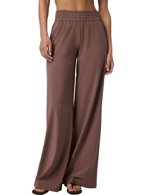 Vuori Villa Wide-leg Pants Shorts - Sable