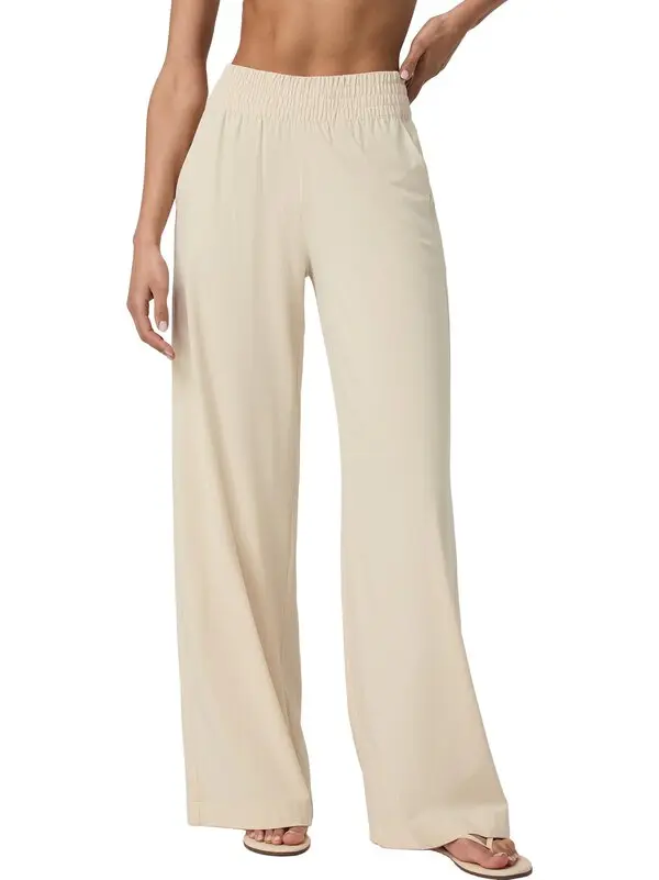 Vuori Villa Wide-leg Pants - Bleached Sand