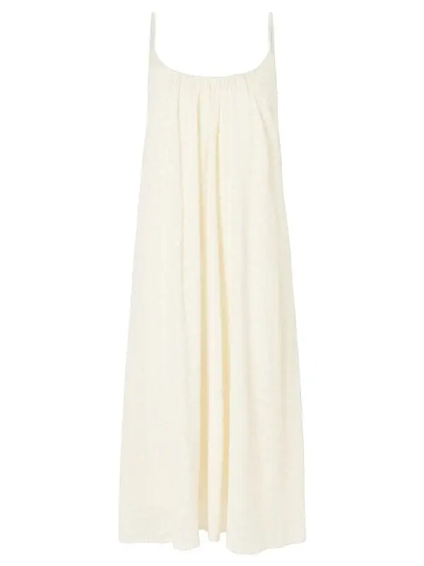 ERES Confidentielle Draped Silk And Cotton-blend Cover-up - Neutrals