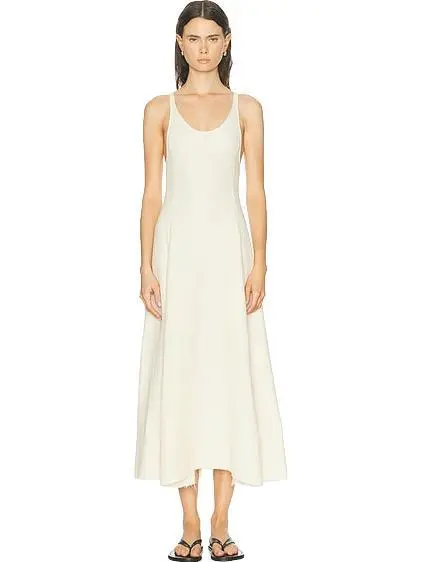 TOTEME Sculpted Linen Dress - Ecru