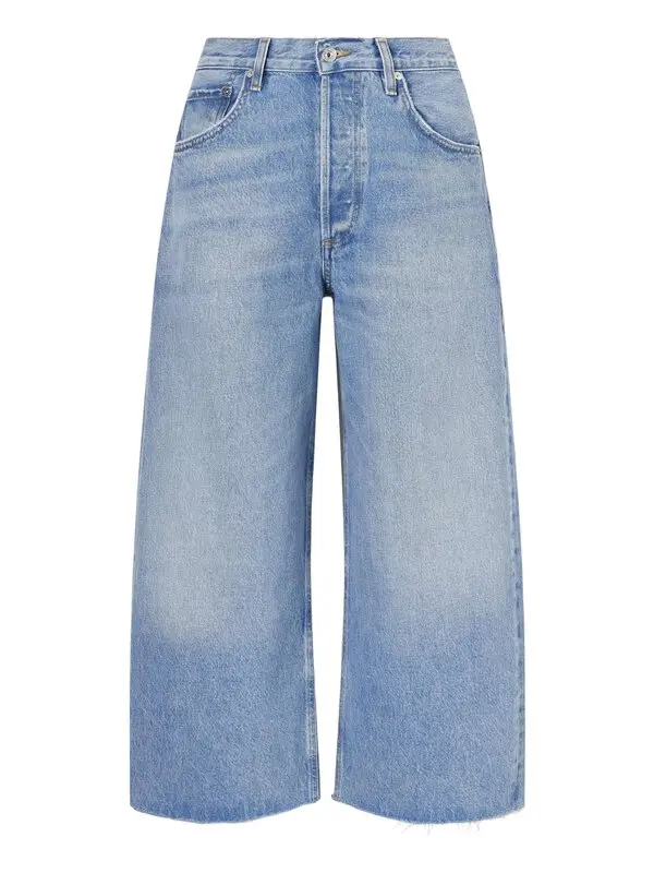 Citizens Of Humanity Ayla Mid-rise Wide-leg Jeans - Mid Denim