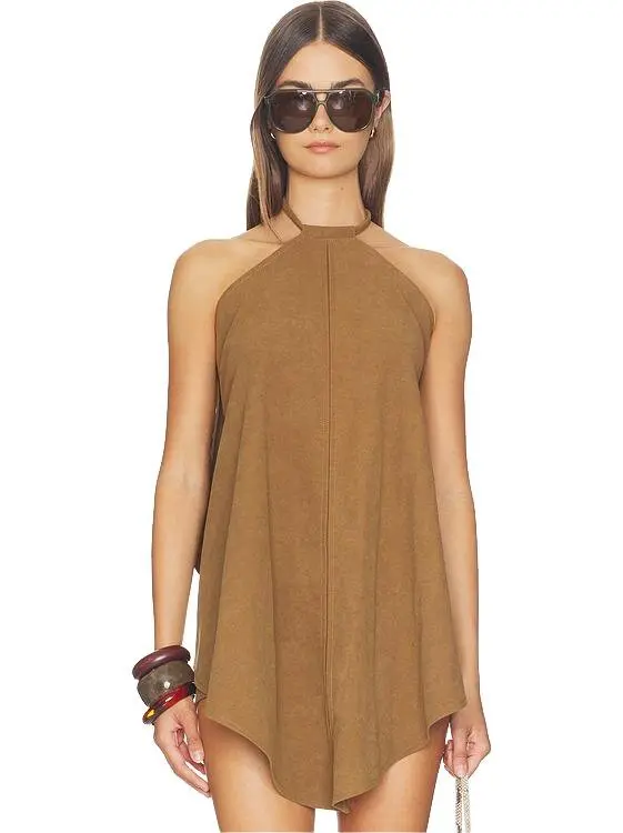 CULTNAKED Slip Top - Earth Suede