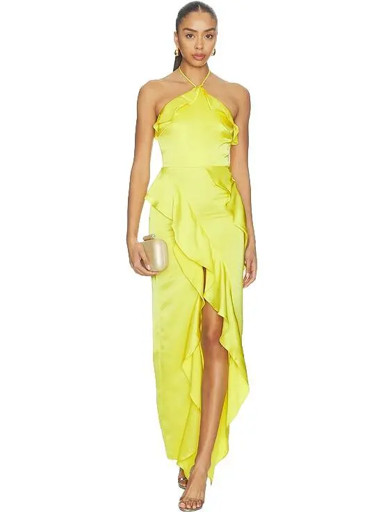 Amanda Uprichard Alessandra Maxi Dress - Sunshine