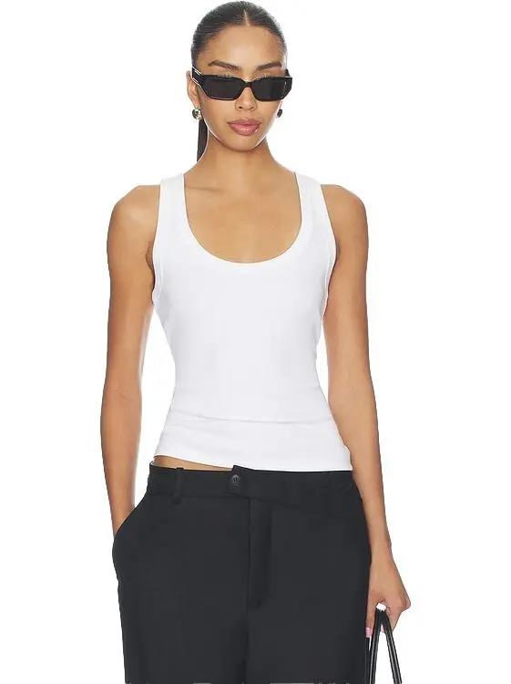 Veronica Beard Birke Tank Top - White