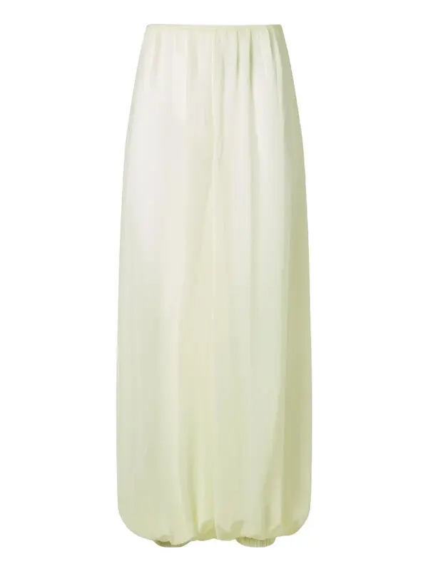 THE FRANKIE SHOP Mio Crepe Wide-leg Pants - Yellow