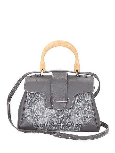 FWRD RENEW Goyard Mini Saigon Souple Handbag - Grey
