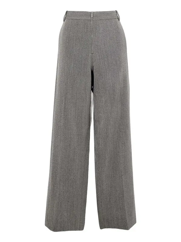 Tibi Wool Straight-leg Trousers - Multi