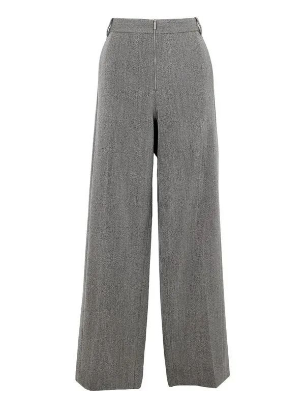 Tibi Wool Straight-leg Trousers - Multi