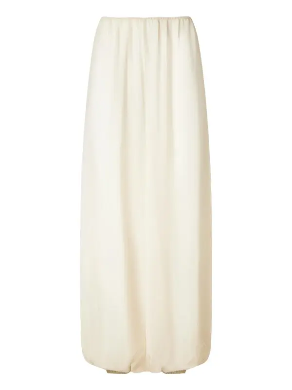 THE FRANKIE SHOP Mio Crepe Wide-leg Pants - Neutrals