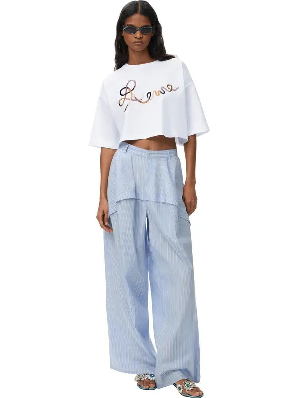 Loewe Cotton T-shirt With Embroidery - White