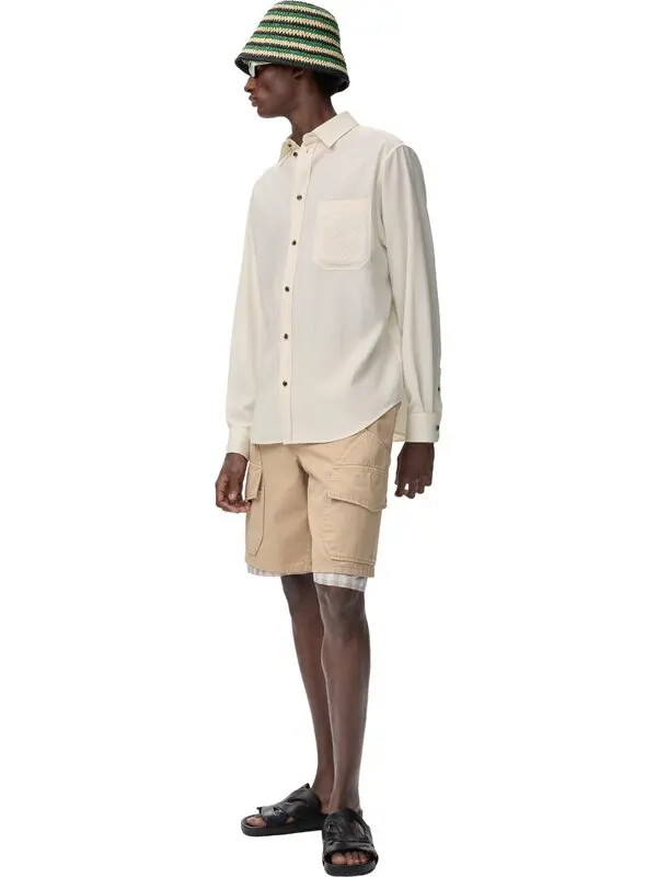 Loewe Cotton Cargo Shorts - Sand