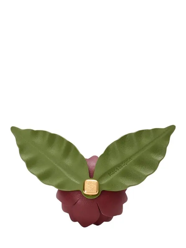 Loewe Flower Pin - Burgundy
