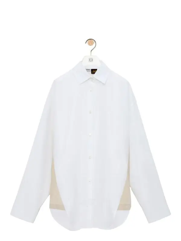 Loewe Cotton Poplin Shirt - White/beige