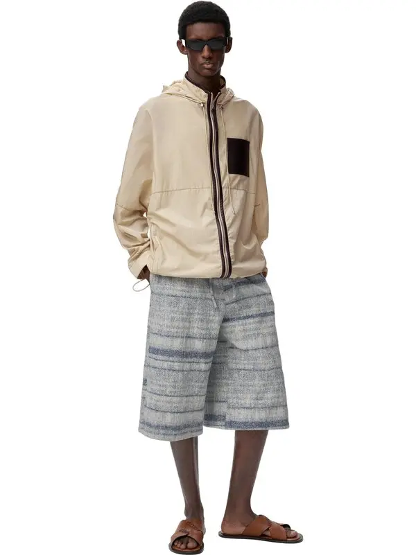 Loewe Hooded Technical Jacket - Beige/black