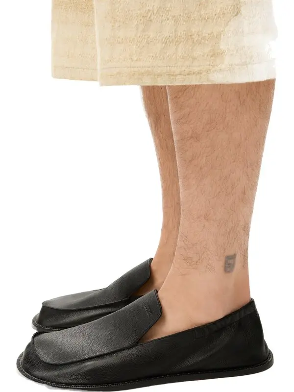 Loewe Leather Loafers - Black
