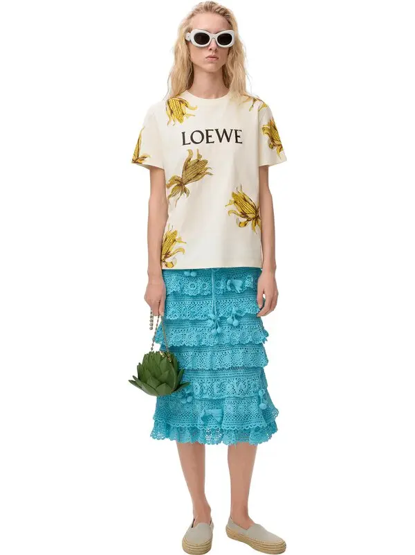 Loewe Cotton Jersey T-shirt - Ecru