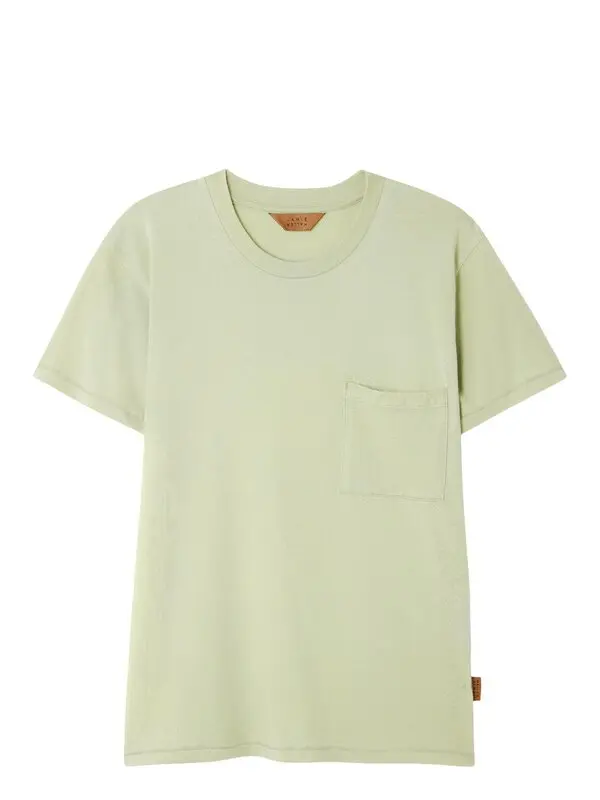 JAMIE HALLER The Pocket Cotton And Modal-blend T-shirt - Green