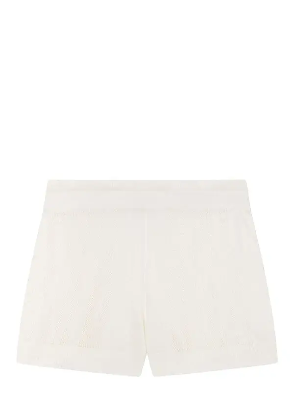DONDE ESTEBAN Stretch-knit Shorts - Cream