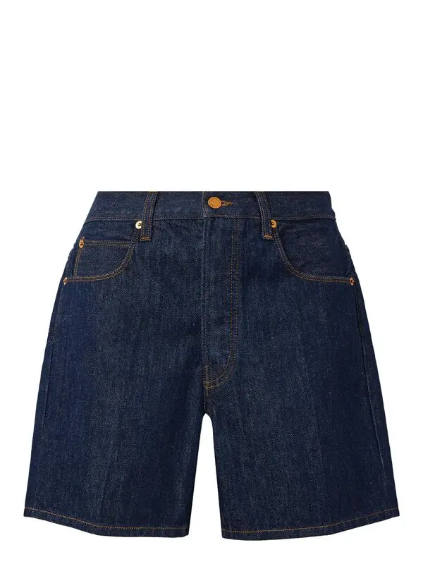 JAMIE HALLER The Tailor Denim Shorts - Blue